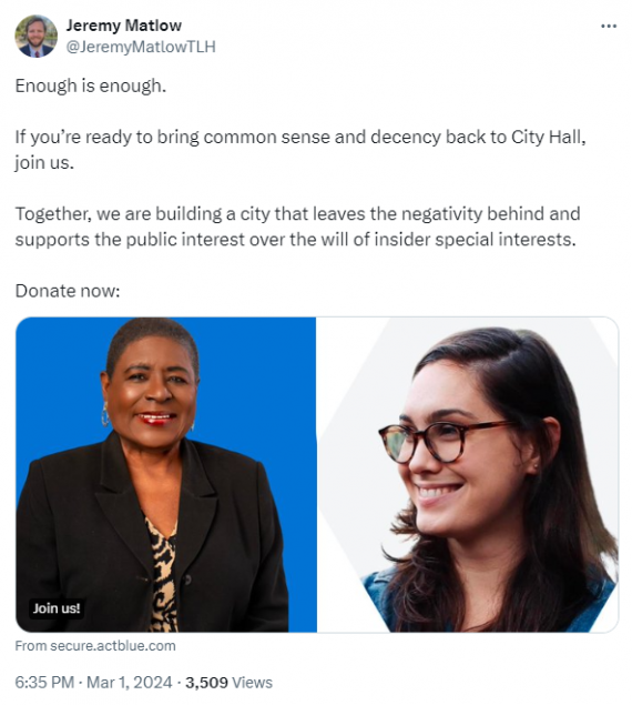 Local Politics: Mayor Dailey, Matlow Choose Candidates in City Races ...